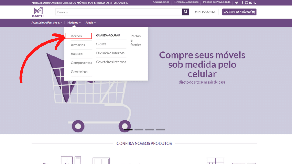 Como comprar | Marvit - A sua marcenaria online