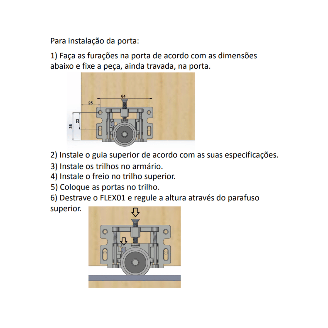 Sistema deslizante de sobrepor 50 Kg – Marvit